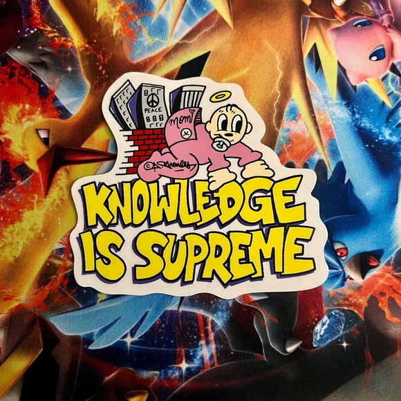 Supreme | Accessories | Supreme Knowledge Is Supreme Sticker 0 ...